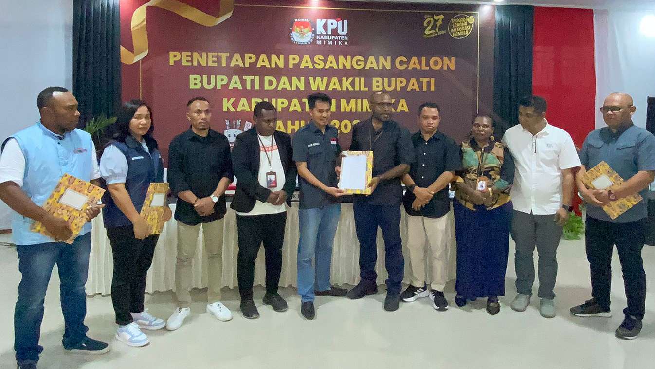KPU Mimika Tetapkan 3 Paslon Bertarung di Pilkada 2024 - Papua60Detik KPU Mimika Tetapkan 3 Paslon Bertarung di Pilkada 2024 - Papua60Detik