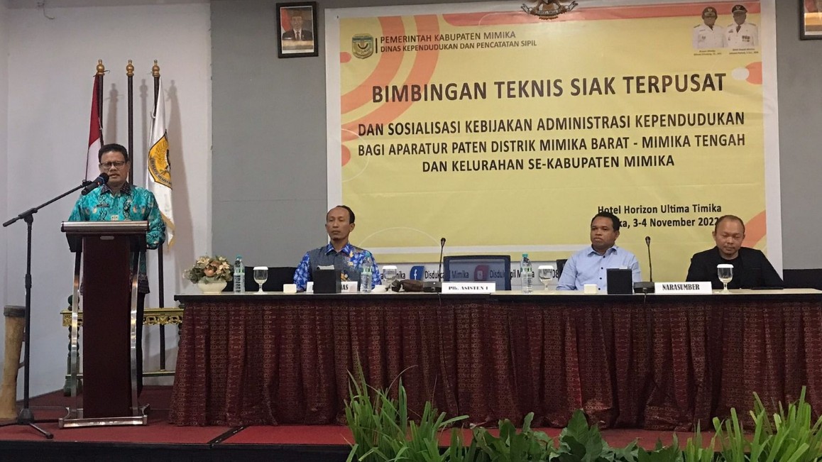 Disdukcapil Mimika Bimtek SIAK Terpusat - Papua60Detik
