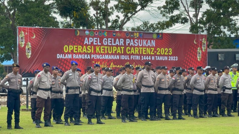 Operasi Ketupat Cartenz 2023, 150 Personel Gabungan Dikerahkan di Merauke - Papua60Detik