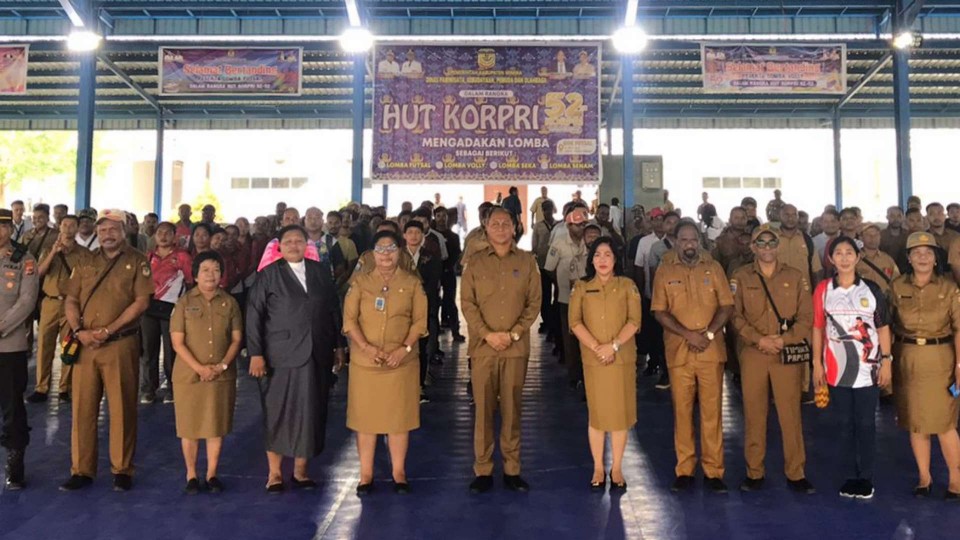 HUT ke-52 KORPRI di Mimika, Pemkab Gelar Lomba Antar OPD - Papua60Detik